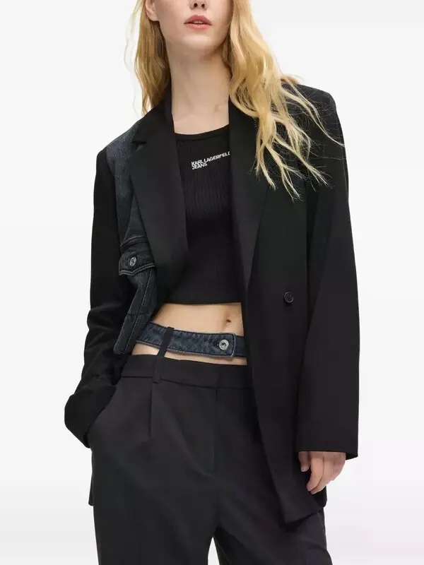 Karl Lagerfeld Flap-pocket Panelled Blazer