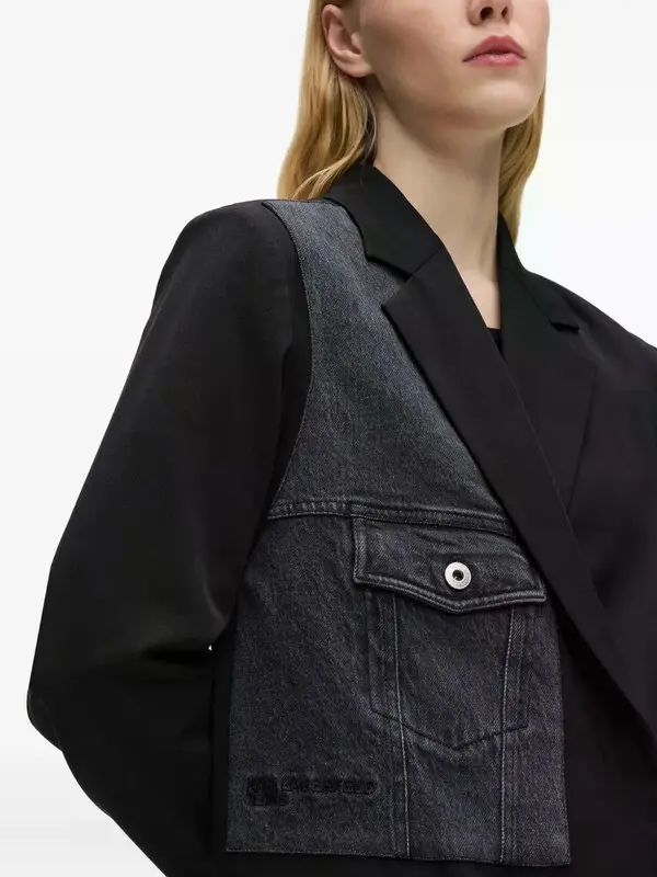 Karl Lagerfeld Flap-pocket Panelled Blazer