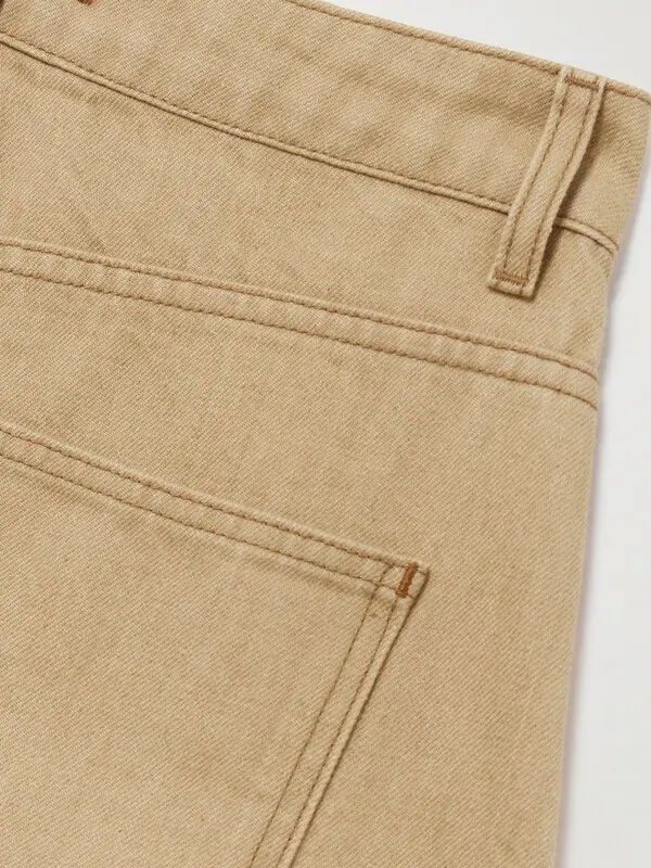 Ossou Lariat Draped Mid-rise Wide-leg Jeans