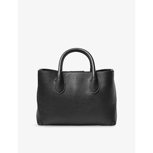 ASPINAL OF LONDON Midi London Leather Tote Bag - Black