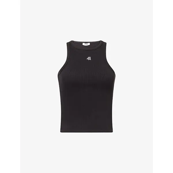 4TH & RECKLESS Ribbed Stretch-cotton Vest Top