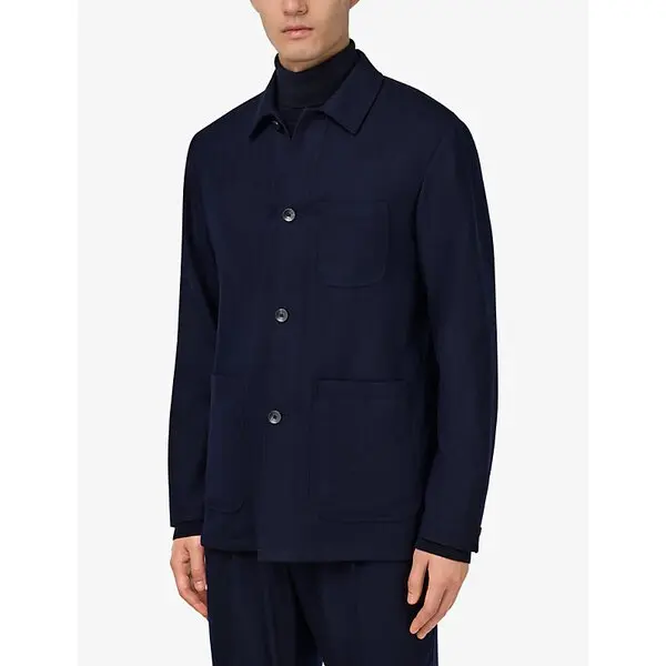 Boggi Milano Single-breasted Wool Jacket