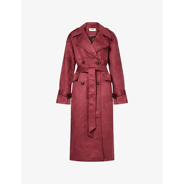 4TH & RECKLESS Wallace Belted Faux-suede Coat