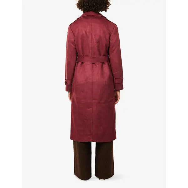 4TH & RECKLESS Wallace Belted Faux-suede Coat