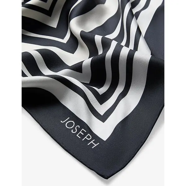 JOSEPH Zenza Striped Silk Scarf