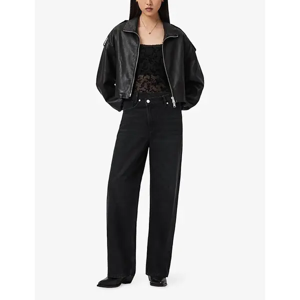 ALLSAINTS Charli Logo-strap Bodysuit