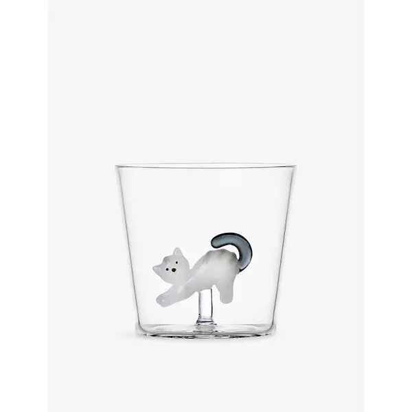 ICHENDORF MILANO Tabby Cat Borosilicate-glass Tumbler - Multicolor