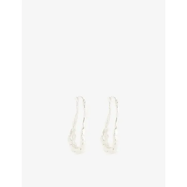 Completedworks Drop -plated Brass Earrings - Silver