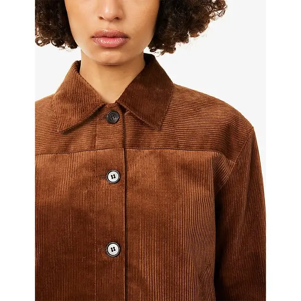 Theory Cropped Cotton-blend Jacket