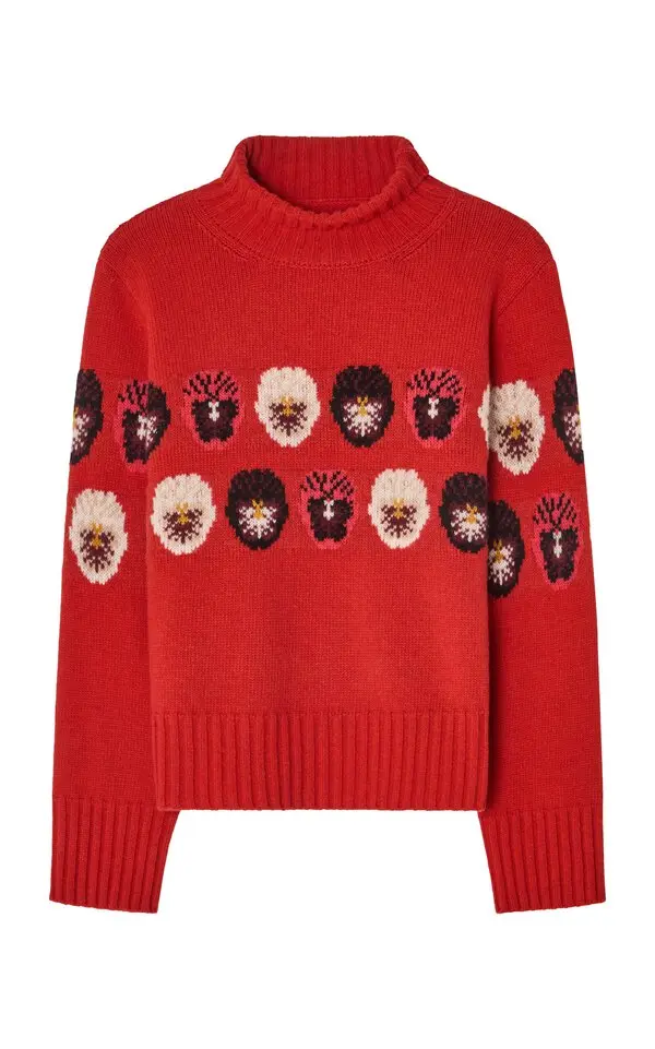 WE NORWEGIANS X Markarian Floral Wool Sweater