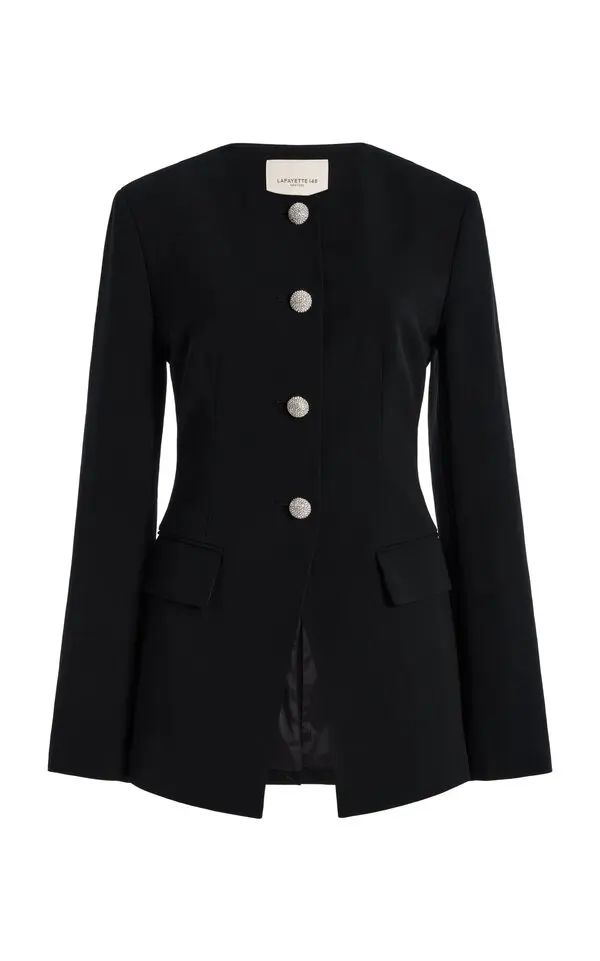 Lafayette 148 New York Cluster-button Crepe Jacket