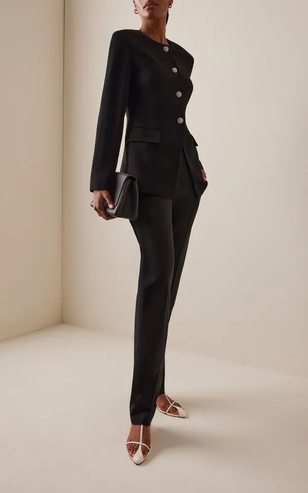 Lafayette 148 New York Cluster-button Crepe Jacket