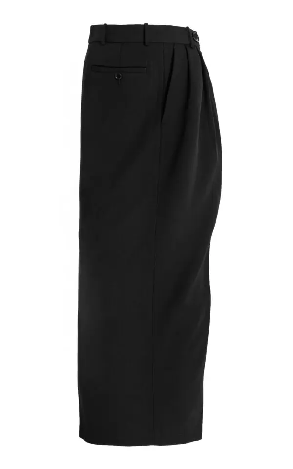 Marie Adam-Leenaerdt Wool Maxi Trouser Skirt - Black
