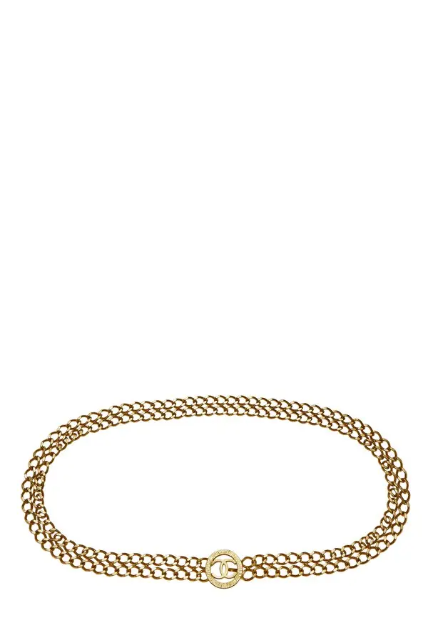 Chanel Sunburst Double Chain Belt - Gold