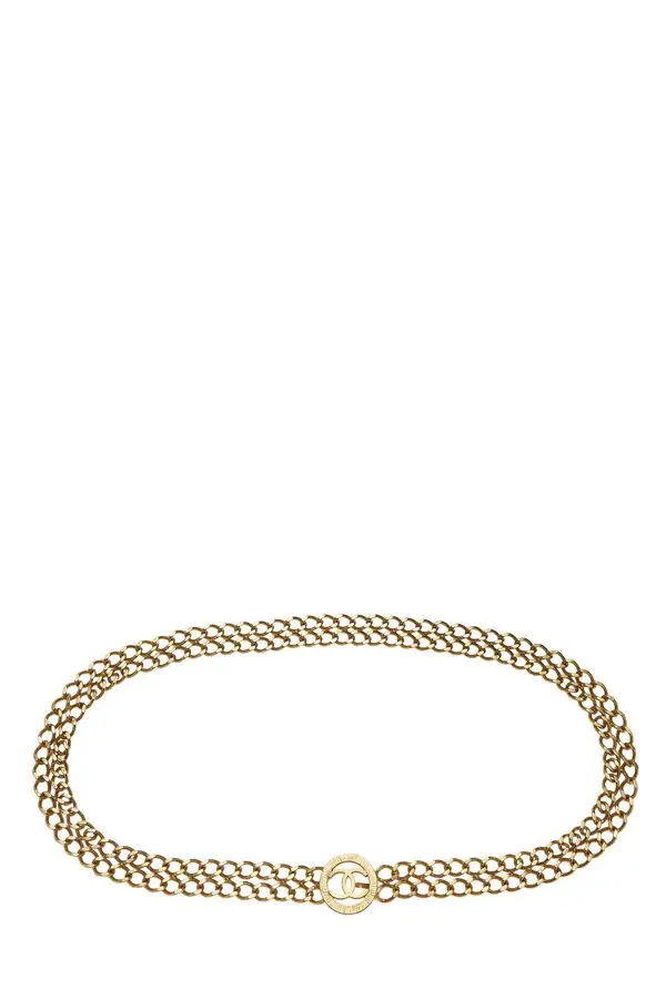 Chanel Sunburst Double Chain Belt - Gold