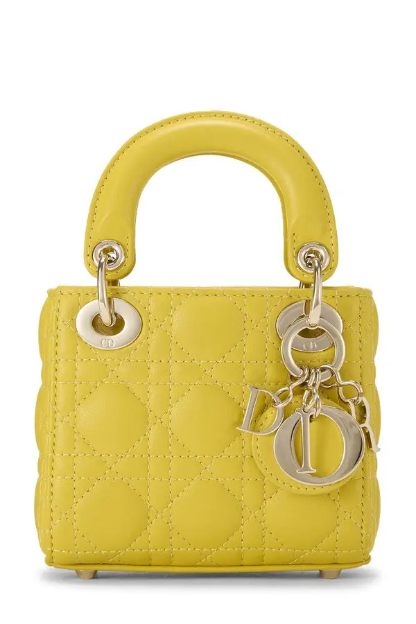 Dior Lambskin Lady - Yellow