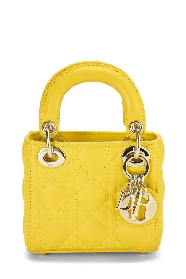 Dior Lambskin Lady - Yellow