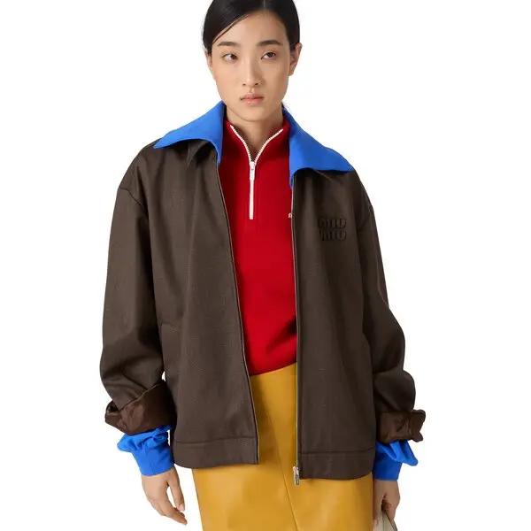 Miu Miu Cover Fabric Blouson Jacket