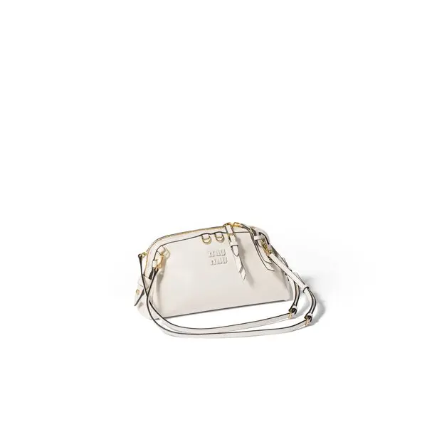 Miu Miu Leather Clutch - White