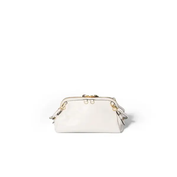 Miu Miu Leather Clutch - White