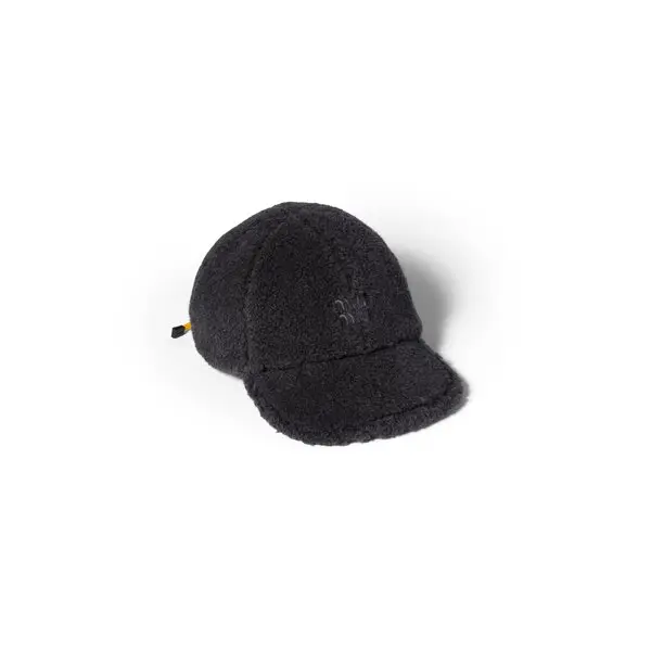 Miu Miu Fleece Baseball Cap - Anthracite /yellow