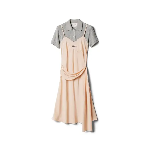 Miu Miu Marocain Crepe Dress