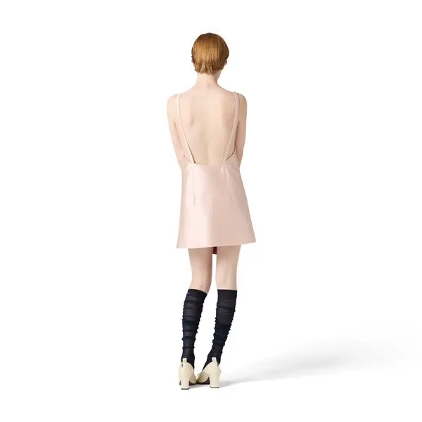 Miu Miu Silk And Wool Mini-dress