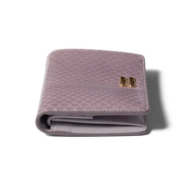 Miu Miu Small Ayers Leather Wallet - Wisteria