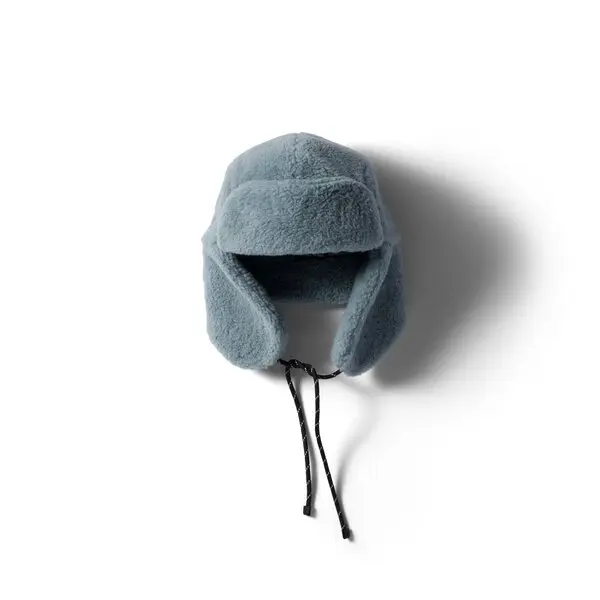 Miu Miu Fleece Trapper Hat - Celeste/black