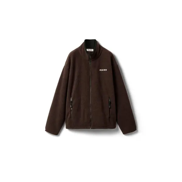 Miu Miu Fleece Zip-up Jacket