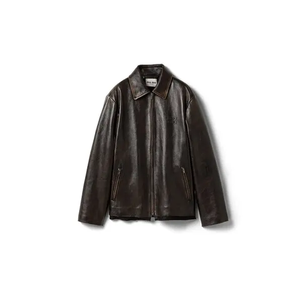Miu Miu Nappa Leather Jacket