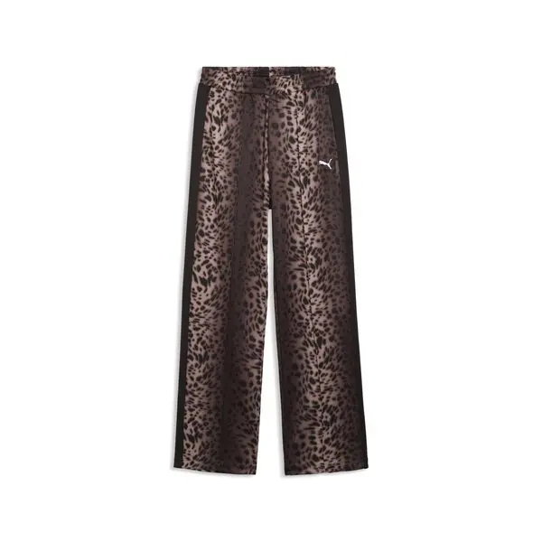PUMA Leopard Luxe T7 Track Pants - Black