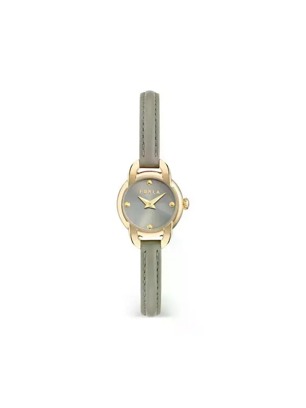 Furla Leather Strap 28mm Watch - Green