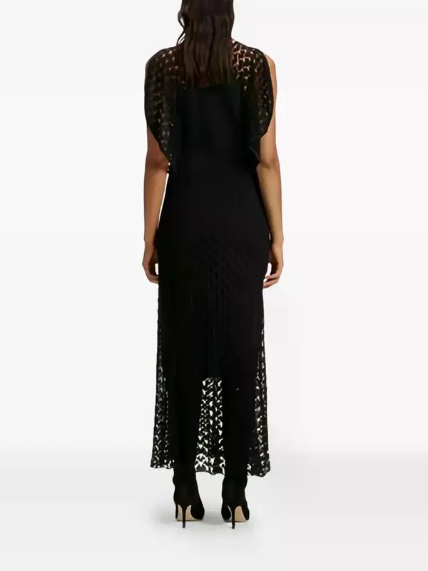 BOSS Lace-paneled Midi Dress