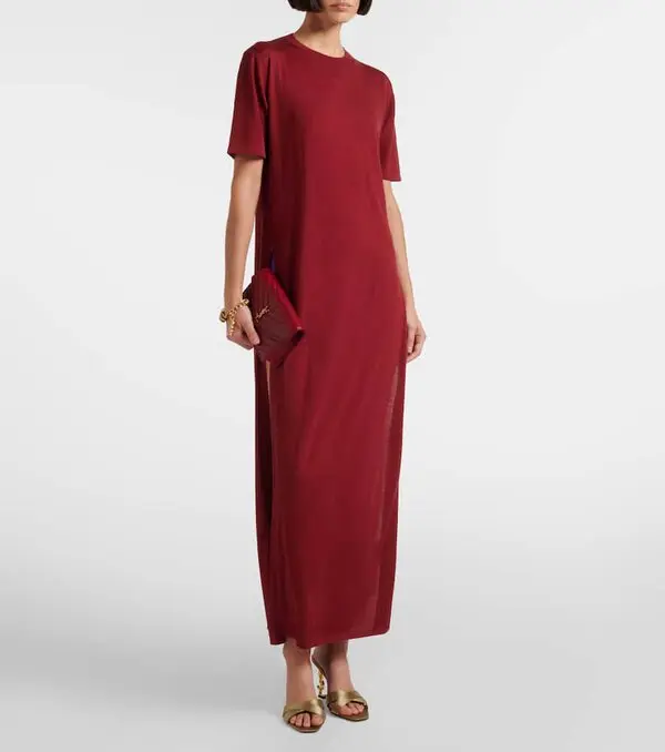 Saint Laurent Wool Maxi Dress