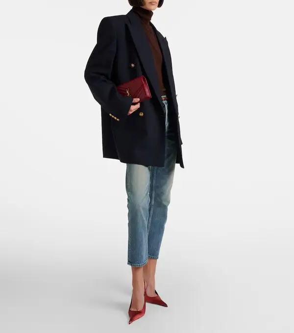 Saint Laurent 90s Cropped Slim Jeans