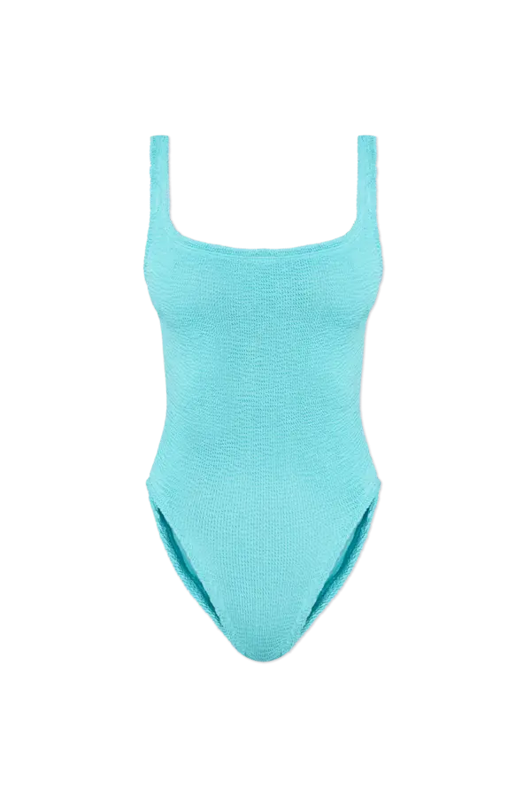 Hunza G Square One-piece Swimsuit - Blue