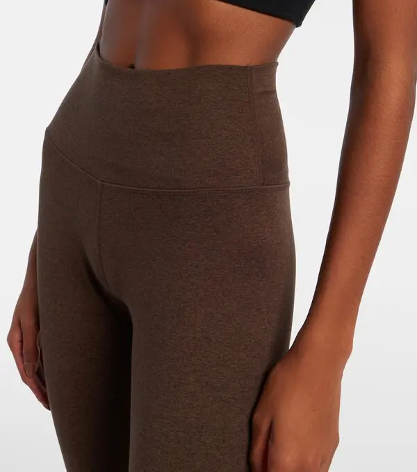 Varley Always Warm Jersey Stirrup Leggings - Brown