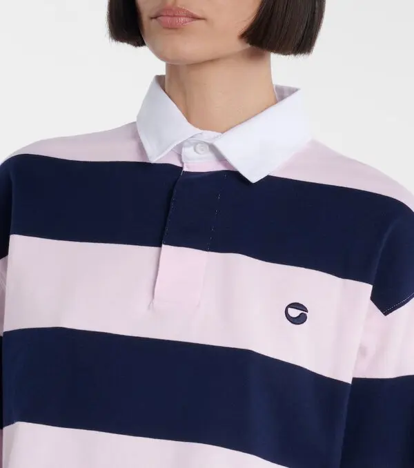 Coperni Striped Cotton Polo Shirt