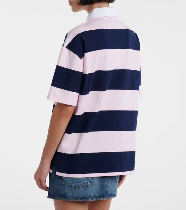 Coperni Striped Cotton Polo Shirt