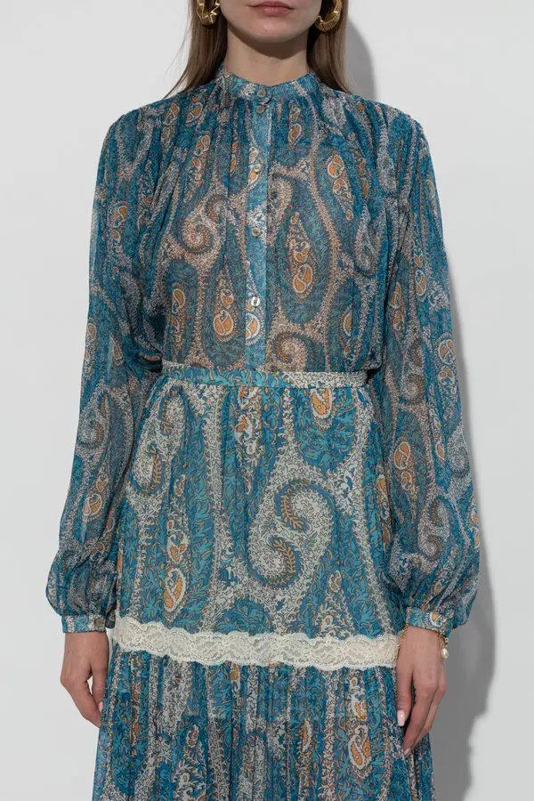 Etro Paisley Print Silk Shirt