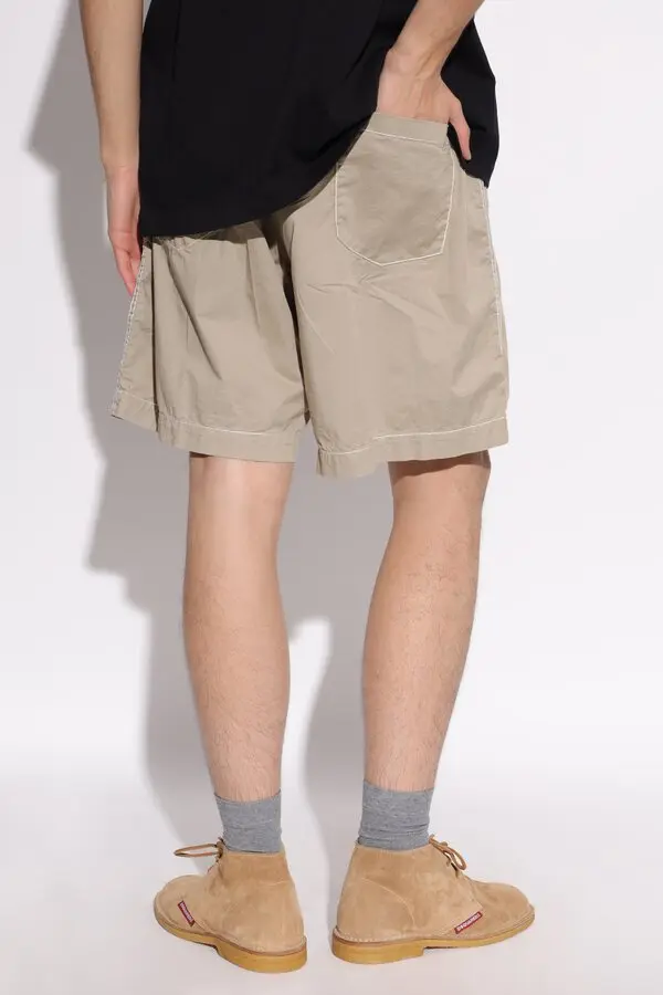 Dsquared2 Cotton Relaxed-fit Shorts - Beige