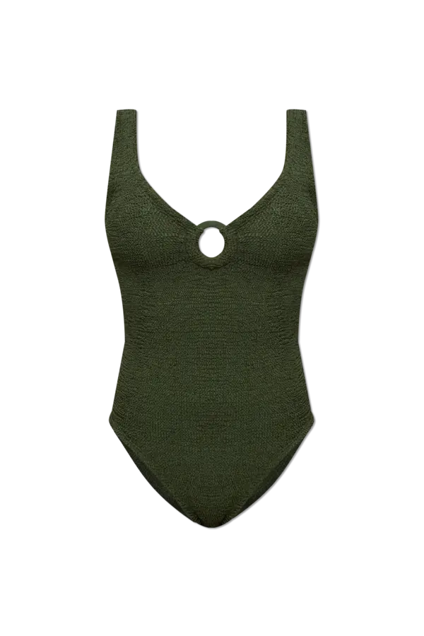 Hunza G Coverage Celine One-piece Swimsuit - Green