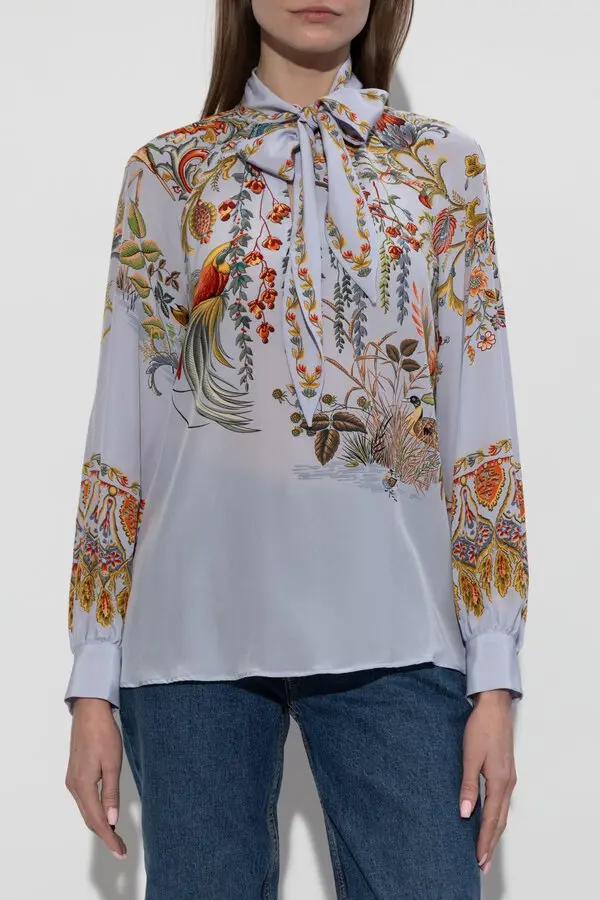 Etro Printed Silk Top