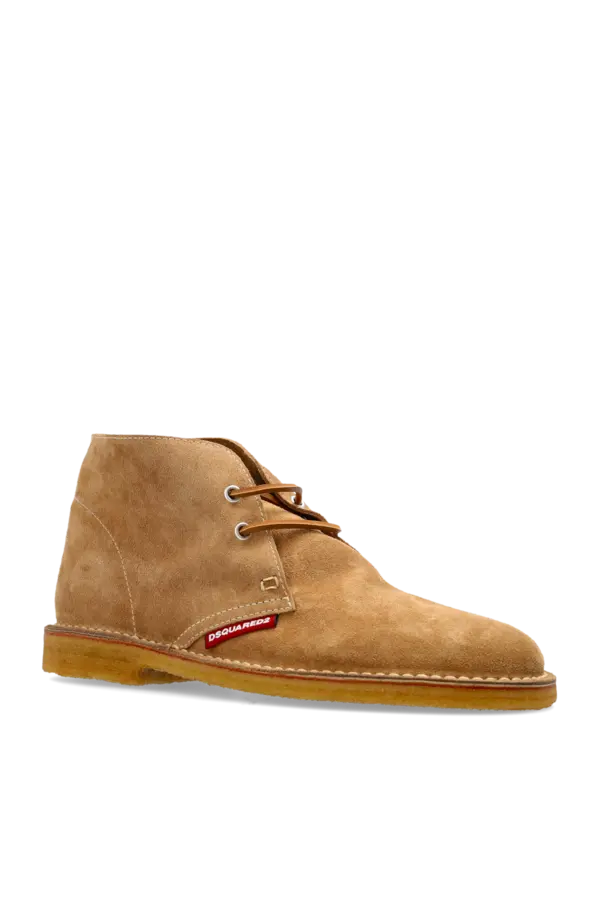 Dsquared2 Suede Chukka Ankle Boots - Brown