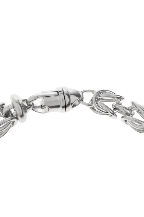TOTEME Brass Link Choker Necklace - Silver