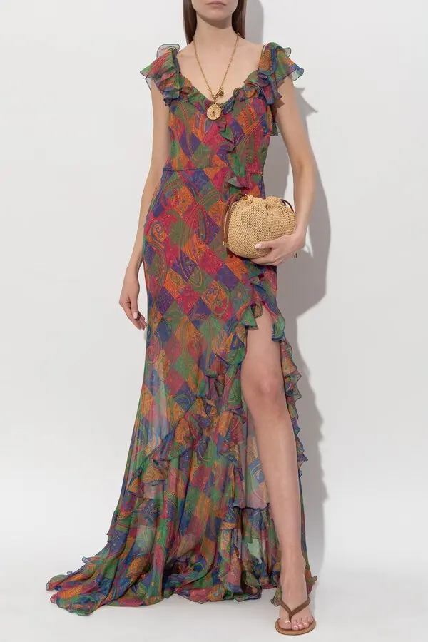 Etro Printed Silk Maxi Dress - Multicolour