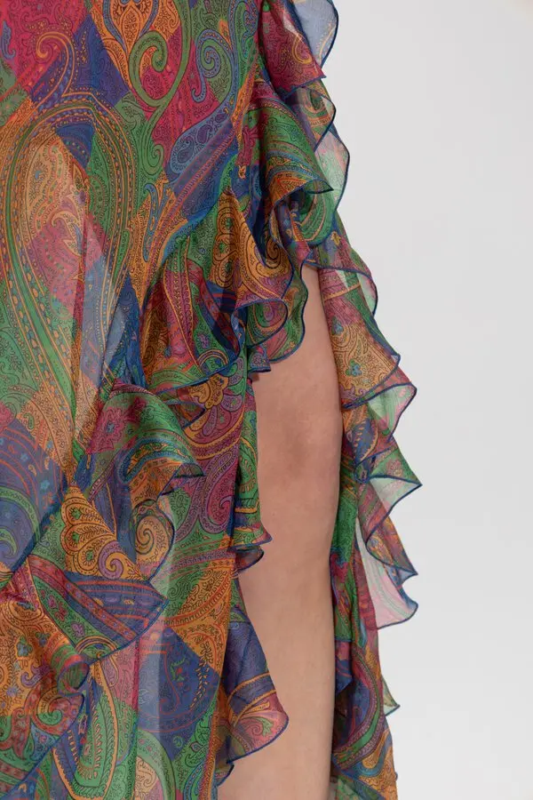 Etro Printed Silk Maxi Dress - Multicolour