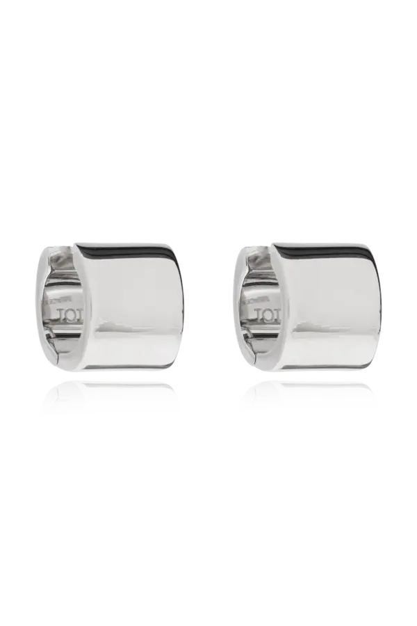 TOTEME Brass Hoop Earrings - Silver