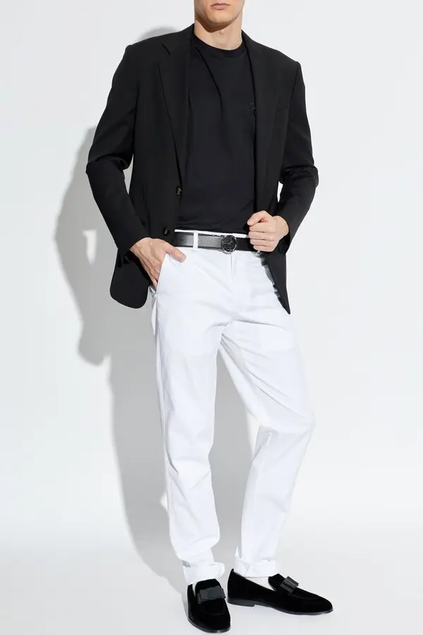 Giorgio Armani T-shirt With Embroidered Logo